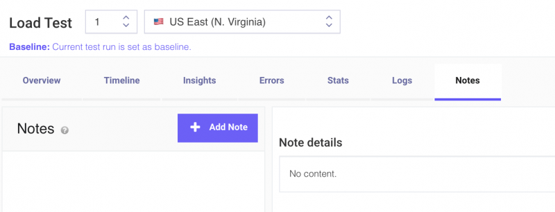 How to Add Notes to your Load Test Results